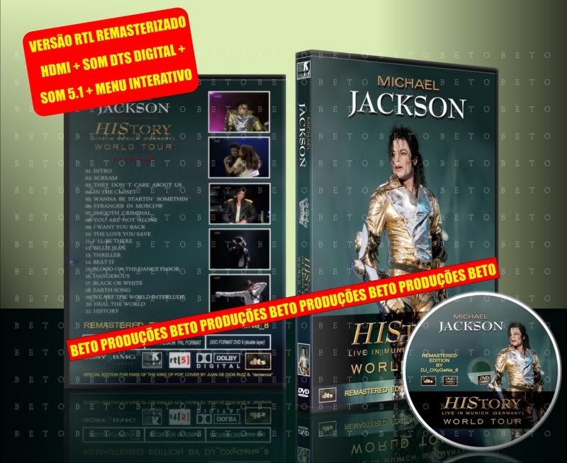 DVDS & CDS MICHAEL JACKSON: HISTORY WORLD TOUR